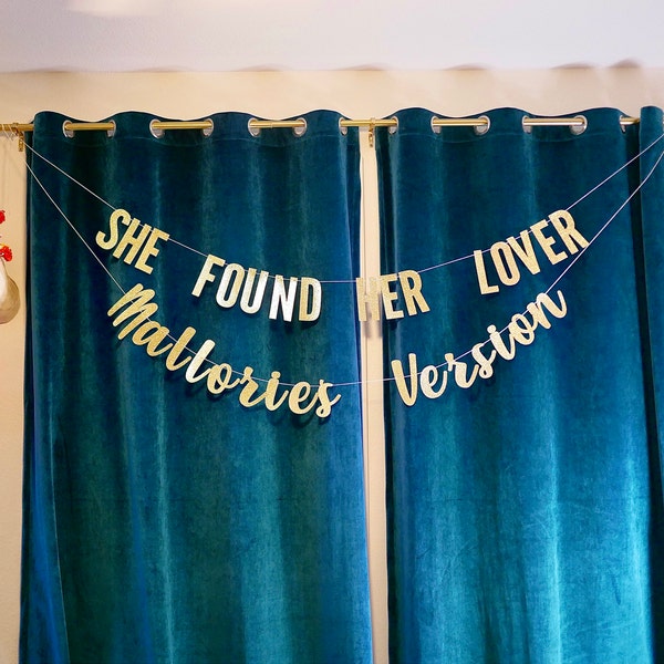She Found Her Lover Bride's Version Banner, Bridal Shower Decor ...