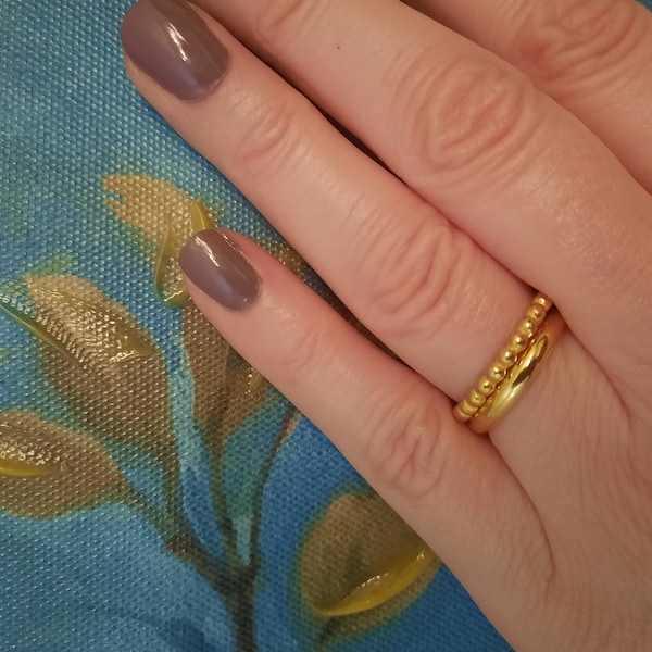 3.75 Grams 99.9% Pure 24k Gold Ball Ring - Etsy