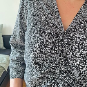 Drawstring Ruched Top Sewing Pattern PDF, Women's Blouse Sewing Pattern ...