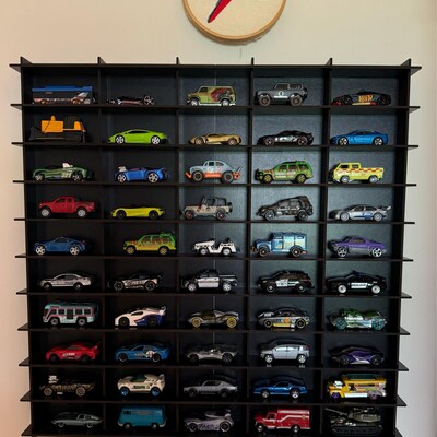 BLACK Toy Car Display Case for 100carsmatchbox Car Storagetoy Car ...