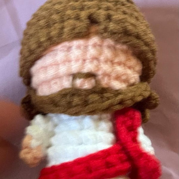 Crochet Mini Jesus Keychain/hanging, Birthday Gift - Etsy