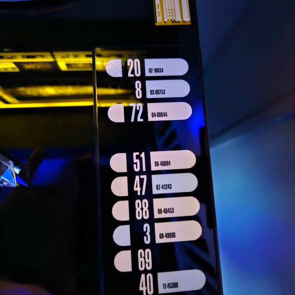 Trek TNG Prop Tricorder Mark VII Labels Grafik Sticker Set Für ...