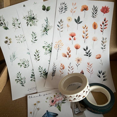 Animals Silhouettes Forest Sticker Set Stickers Animals Journal ...