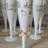 100 X Transparent Pink Plastic Prosecco Flutes 175ml Champagne Glasses ...