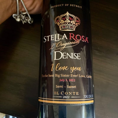 Custom Wine Label,custom Stella Rosa Label,custom Wine Gift,750ml Wine ...
