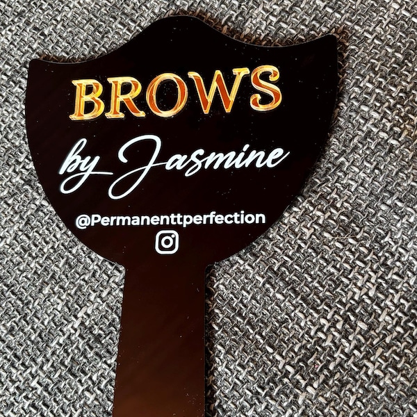 Lash and Brow Mirror Prop, Acrylic Lash Tech Photo Prop, Salon Decor ...