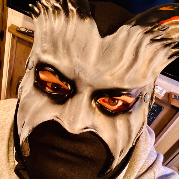 Black Goat Mask by Maskelle Masks is Flexible Washable Adult Size ...