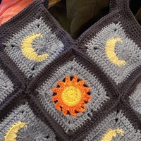 Sun and Moon Tote Bag Crochet PDF PATTERN Intermediate - Etsy Canada