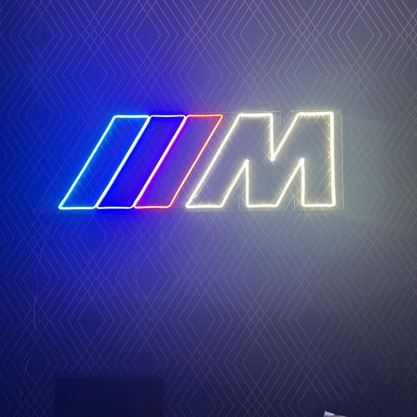 Amg Car Neon Sign / Neon Sign / Logo Neon Sign / Neon Sign Bedroom ...