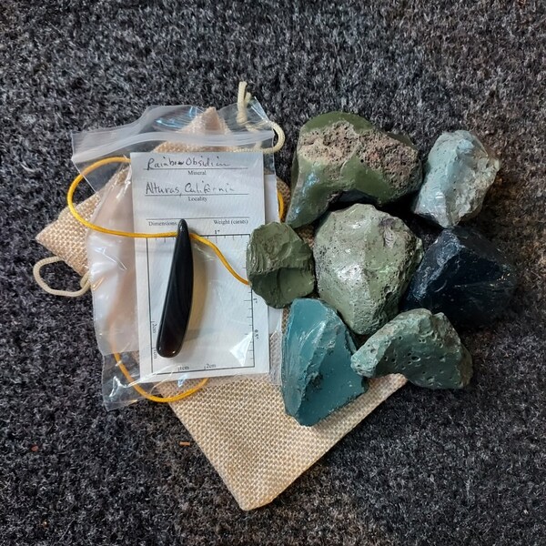 Green Obsidian Palm Stone - Etsy