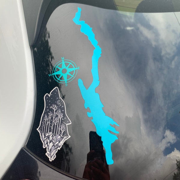 Lake George Decal, Lake George Outline, Lake George Car Decal,lake ...