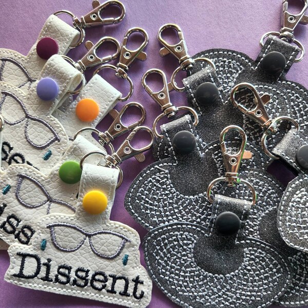 RBG Dissent Collar Snap Tab Embroidery Pattern DIGITAL DOWNLOAD Machine ...