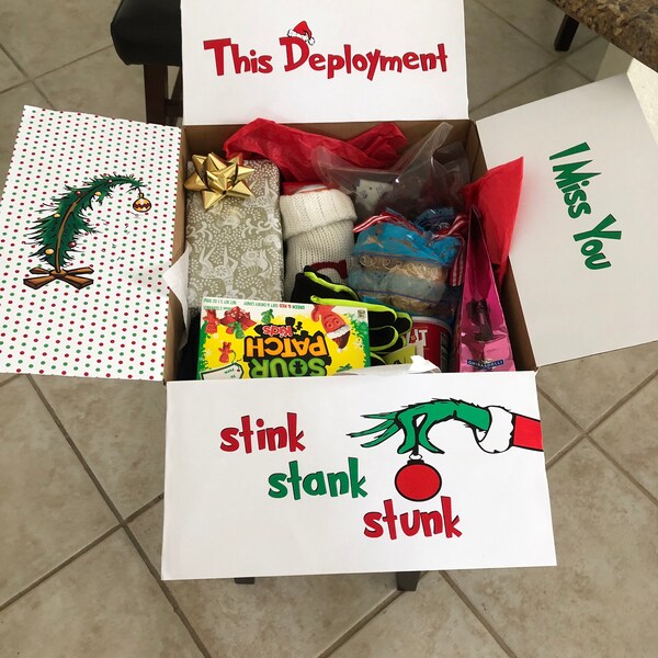 Christmas Care Package for Deployment / Winter Military Gift for Long ...
