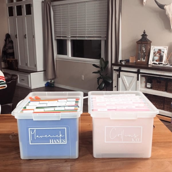 Printable Milestone Tote Labels- School File Folder Labels - Kids DIY ...