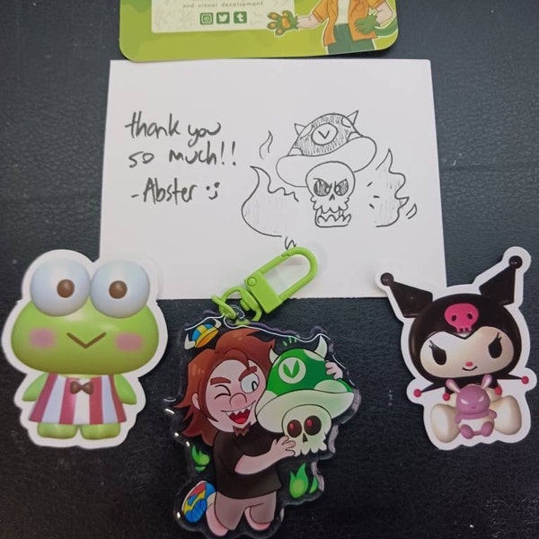Vinesauce Joel Vargskelethor With Cute Logo Keychain - Etsy