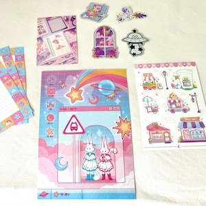 LOVECORE STICKERS Matte Vinyl Sticker Sheet 15 Cute Valentine Love ...