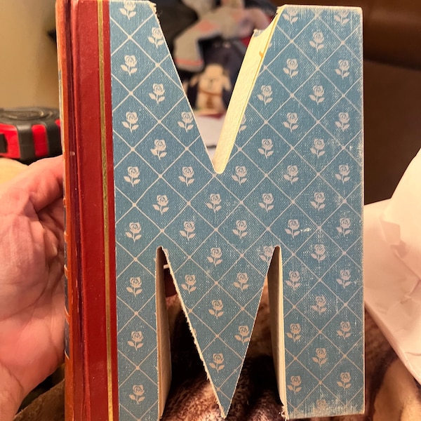 BOOK LETTER (S) Book Art, Book Cut Letters, Unique Engagement Gift ...