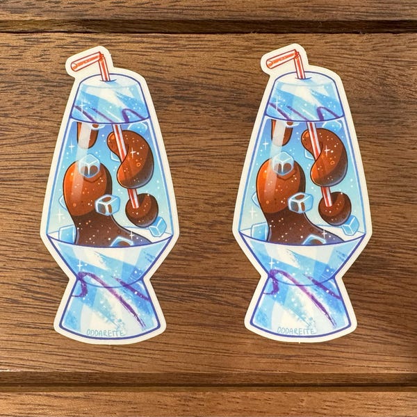 90s Nostalgia Lava Lamp Stickers: Retro Neon Rainbow Transparent Art - Etsy
