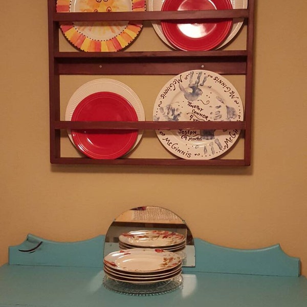 Plate Shelf, Plate Rack, Wall Shelf, Vintage Shelf, Handmade Plate ...