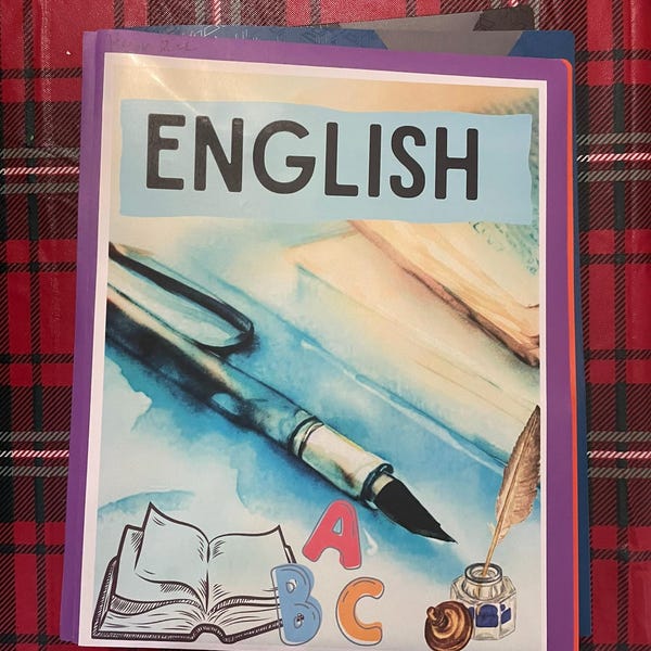 School Subjects Binder Cover Printable, Back to School, Teacher Binder ...