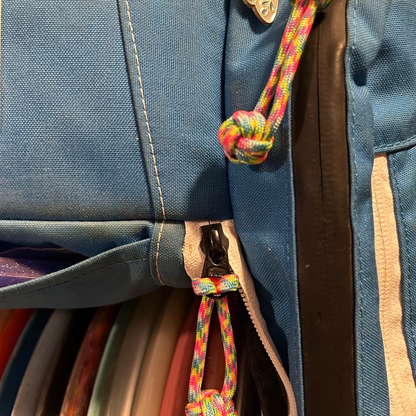 Monkey Fist Zipper Pull Paracord Mini Knot Custom Handmade Tab Pull for ...