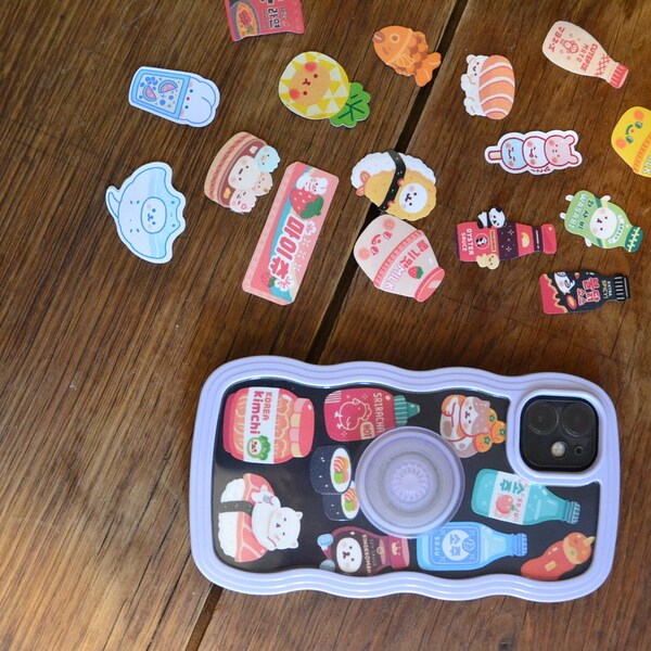 10 Asian Sauce & Sushi Sticker Pack Water Resistant Die Cut Sticker ...