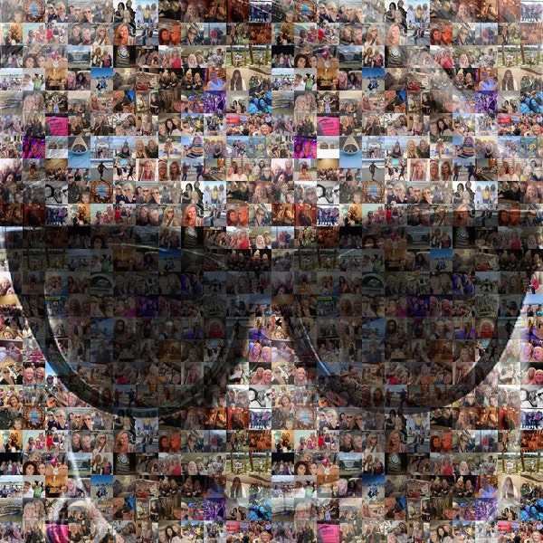 Custom Photo Collage Gift, Mosaic Poster From Your Pictures, Custom ...