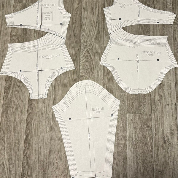 Cutout Child Bodysuit Top Sewing Pattern, Girl Dance Costume PDF Sewing ...
