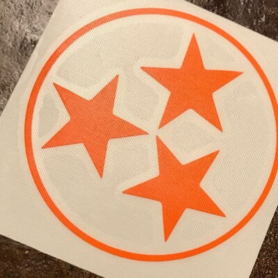 Tennessee State Tri Star Vinyl Decal Car/truck/window Sticker TN-00016 ...