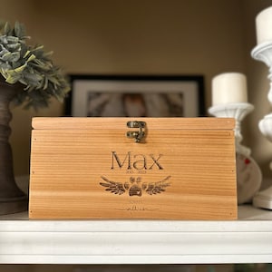 Cat Keepsake Box cat Memorial Pet Urn personalized Pet Urn pet Memory ...