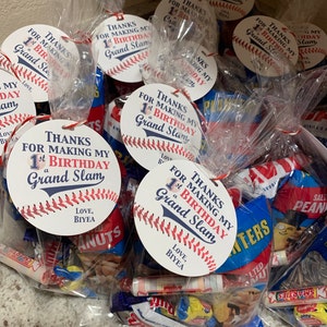 Baseball Party Tags Baseball Birthday Party Favor Gift Tag | Etsy