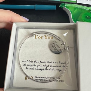 Custom Handwriting Bracelet Personalized Circle Bangle Bracelet ...