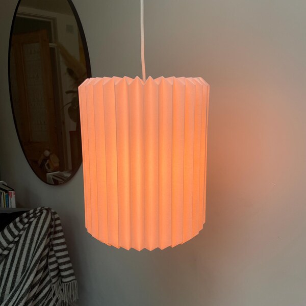 Oval Origami Paper Lampshade - Etsy UK
