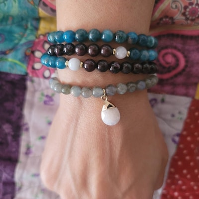 Yoga Women Bead Bracelet, Prayer Beads, Meditation Jewelry, Meditation ...