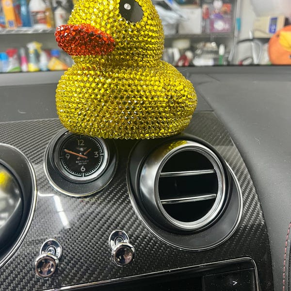 Rhinestone Rubber Duck-bling Duck-large 7 Inch-glass Rhinestones-custom ...