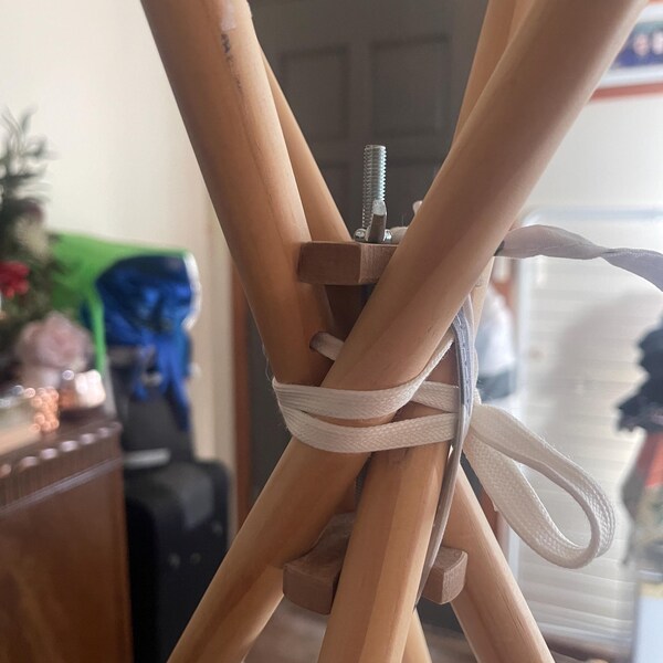 Set of 5 Teepee Wooden Poles Plus Stabilizer, Ideal for 5 Pole Teepees, Teepee Poles, 5 Teepee ...