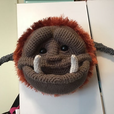 Huge Crochet Fluffy Monster Trophy Head, PDF PATTERN ONLY, Amigirumi ...