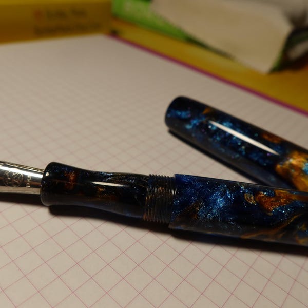 Handmade 'acid Rain' Fountain Pen - Etsy