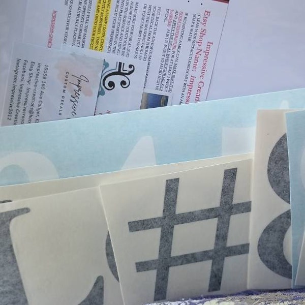 Custom House Number Decal - Etsy