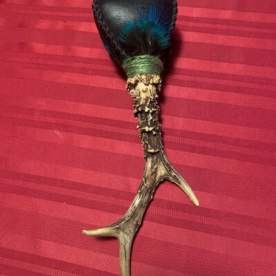 Vegvisir Shamanic Rattle. Unique Leather Maracas. Shamanic Tool ...