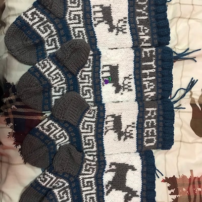 Dog Fair Isle Knit Charts of 16 Christmas Dogs With Charts and Detailed ...