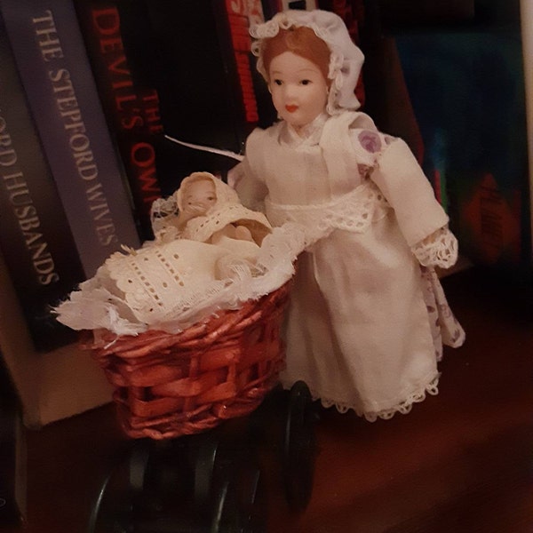 Vintage, 1:12th Scale, Victorian, Dolls House, Figurine, Doll ...
