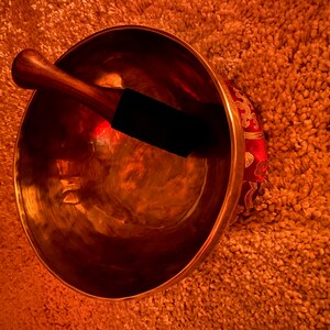 10 Inch Root Chakra Full Moon Singing Bowl Key Note C Tibetan Singing ...