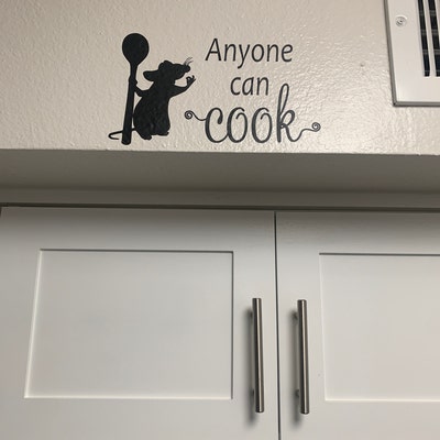 Disney Wall Decal, Disney Home Decor, Ratatouille, Anyone Can Cook ...