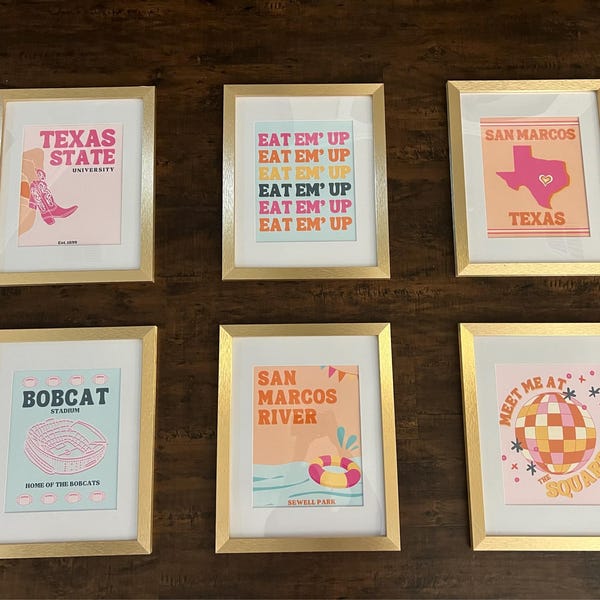 Texas A&M Digital Prints, Cute College Station Prints, Maroon TAMU ...