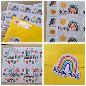 Happy Birthday Stickers, Birthday Cake Cupcake Stickers, Happy Mail ...