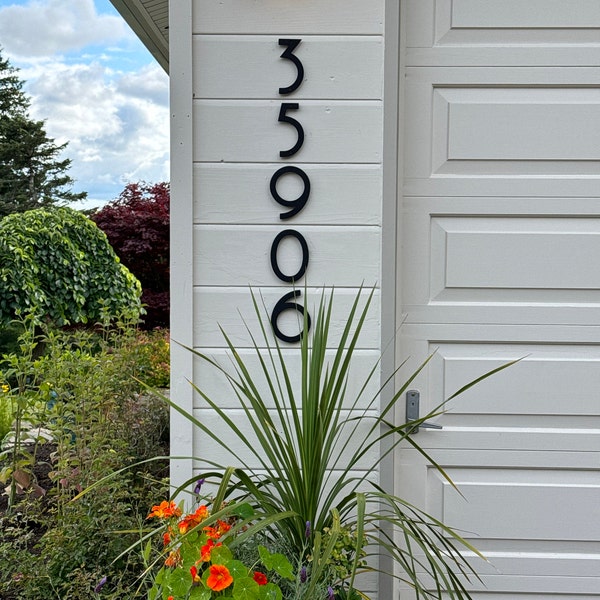 Art Deco, Narrow Modern House Numbers & Letters, Home Address, Mailbox ...