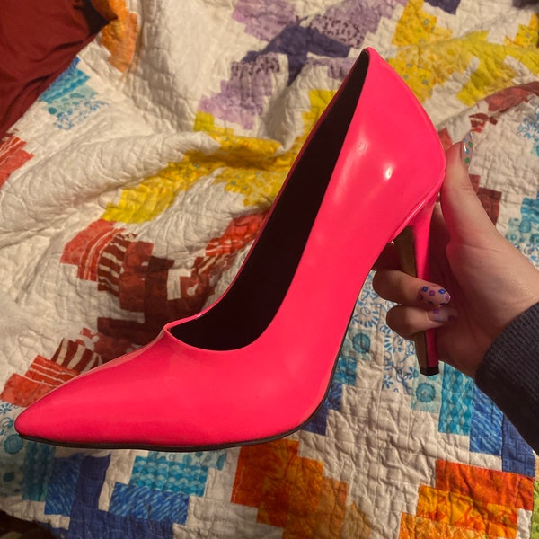 Red Evening Shoes, Red Knitting Pattern High Heel Platform Shoes,red ...