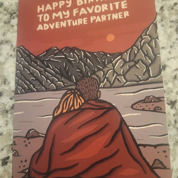 Happy Birthday to My Favorite Adventure Partner | Birthday Card ...