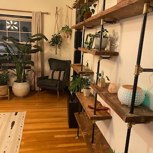 Black Steel Pipe Shelving - Etsy